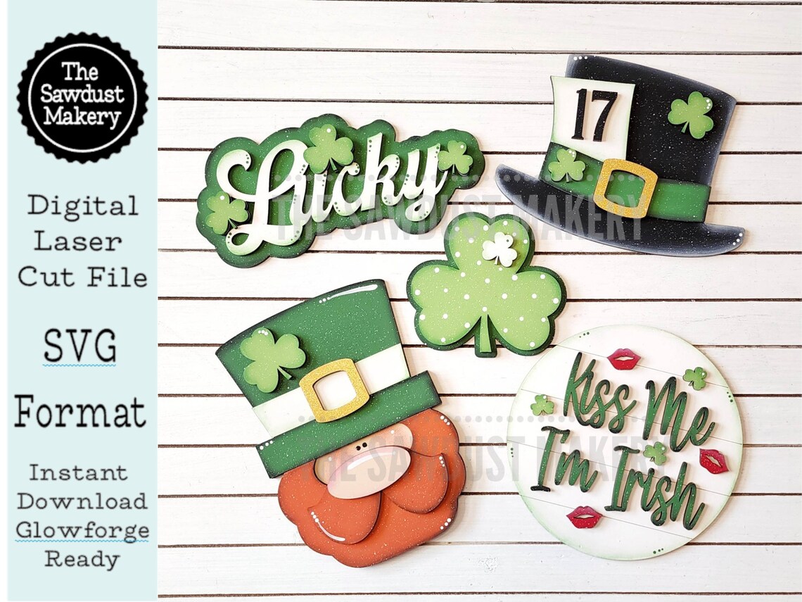 Lucky Leprechaun St. Patrick's Day SVG File Lucky - Etsy