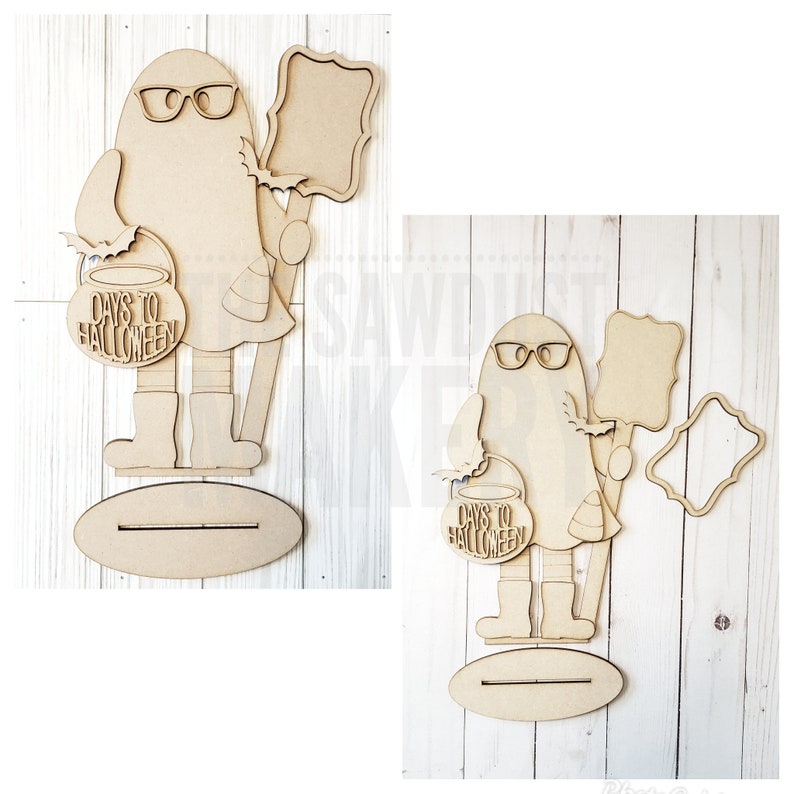 Halloween Ghost Countdown SVG File | Laser Cut File | Standing Ghost ...