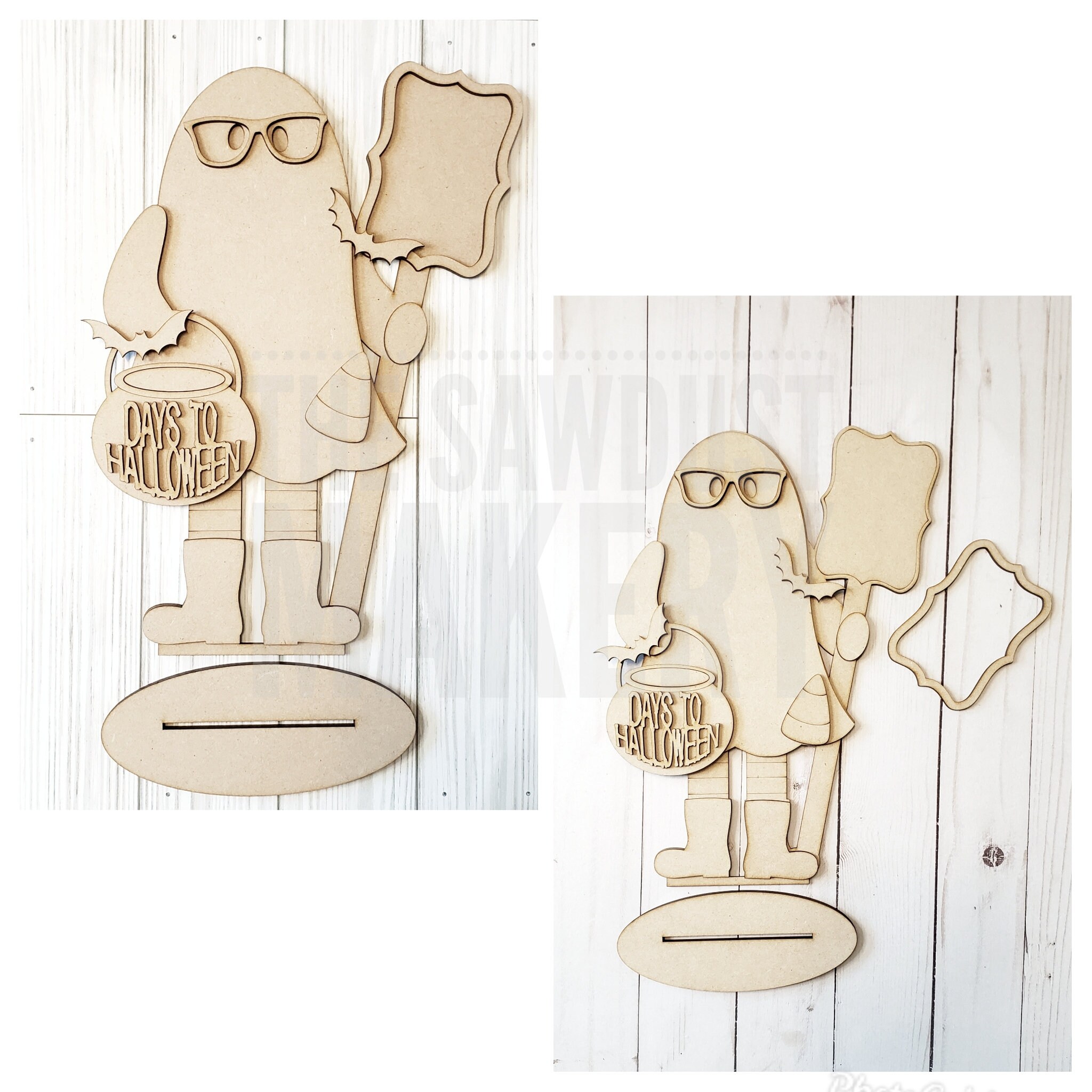 Halloween Ghost Countdown SVG File | Laser Cut File | Standing Ghost ...