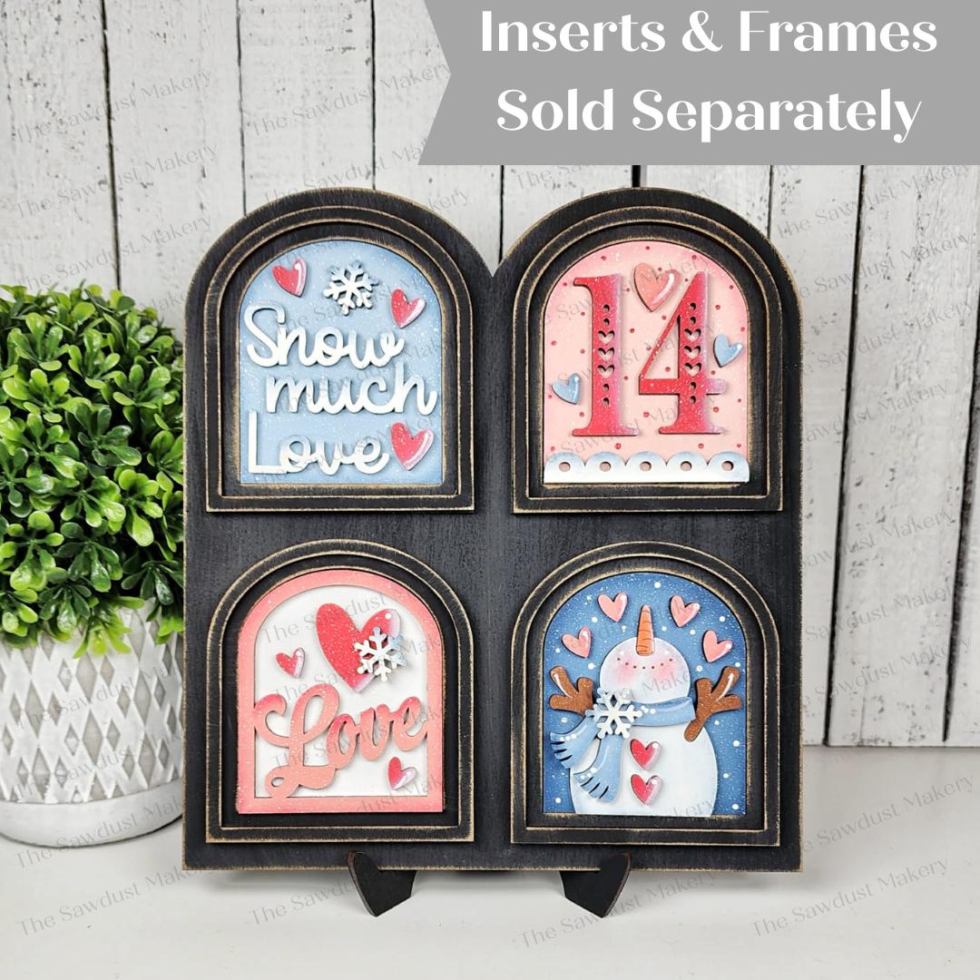 Valentine Snowman Mini Arch Sign Set SVG Sign Bundle | Seasonal ...