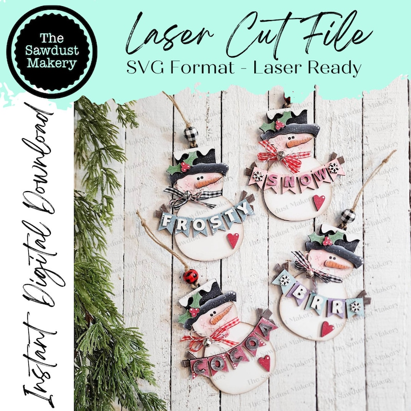 Laser Cut Kids Ornaments - Etsy