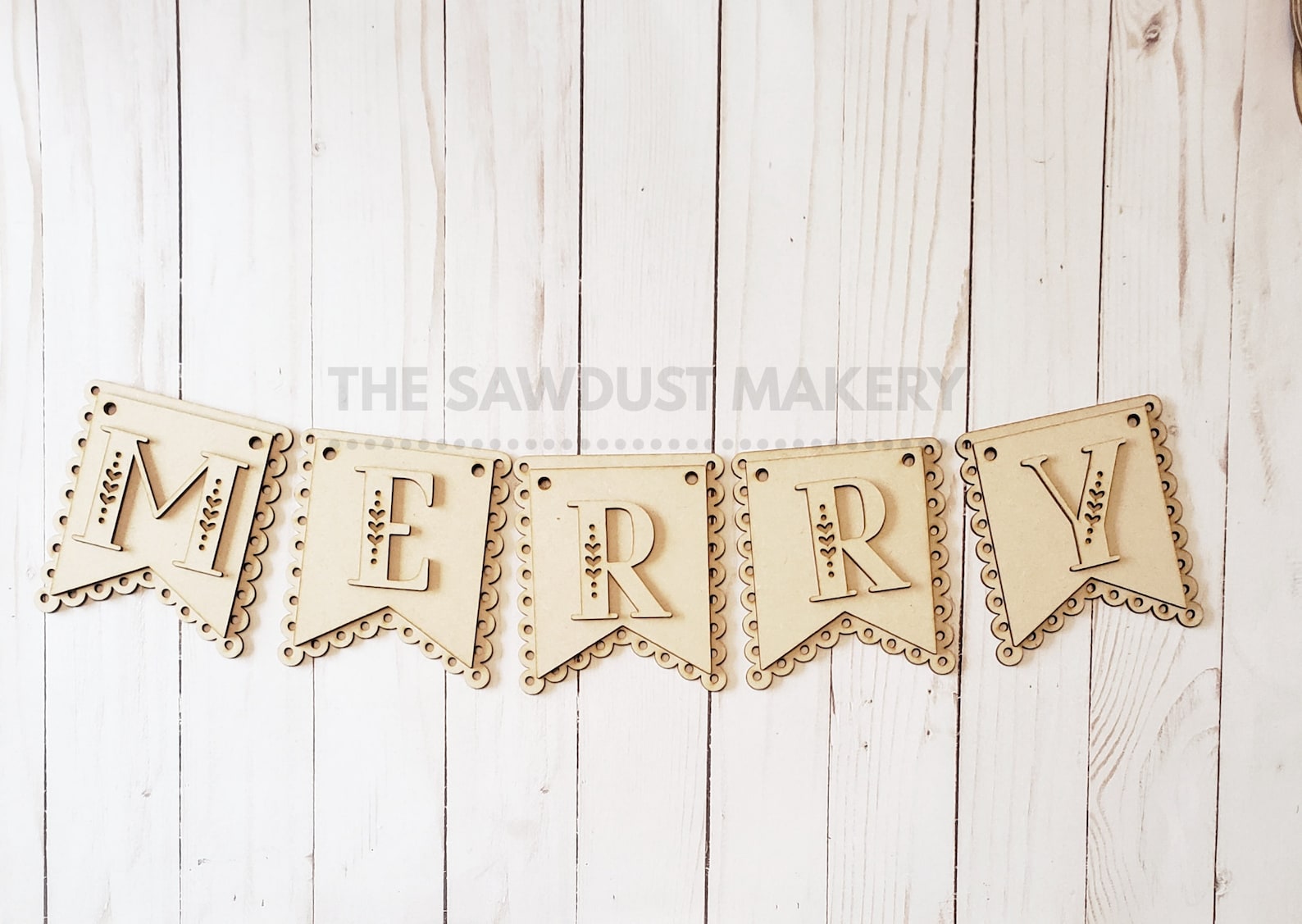 Merry Banner SVG | Laser Cut File | Glowforge | Christmas SVG | Be ...