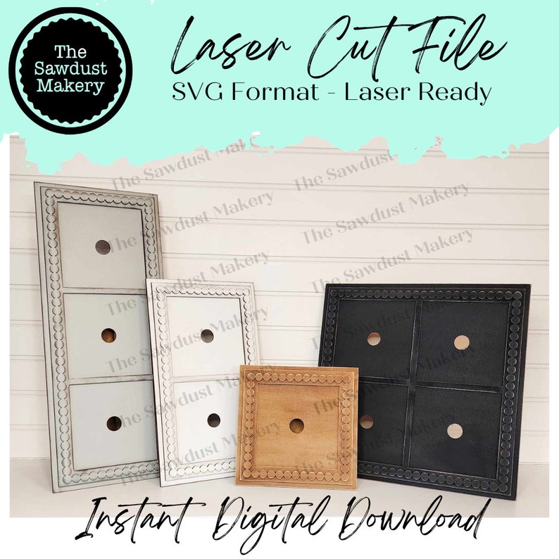 Interchangeable Standing Sign Frame Bundle SVG | Laser Cut File ...