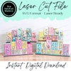 Winter Word Block SVG Christmas Word Block SVG SVG File Laser Cut File ...