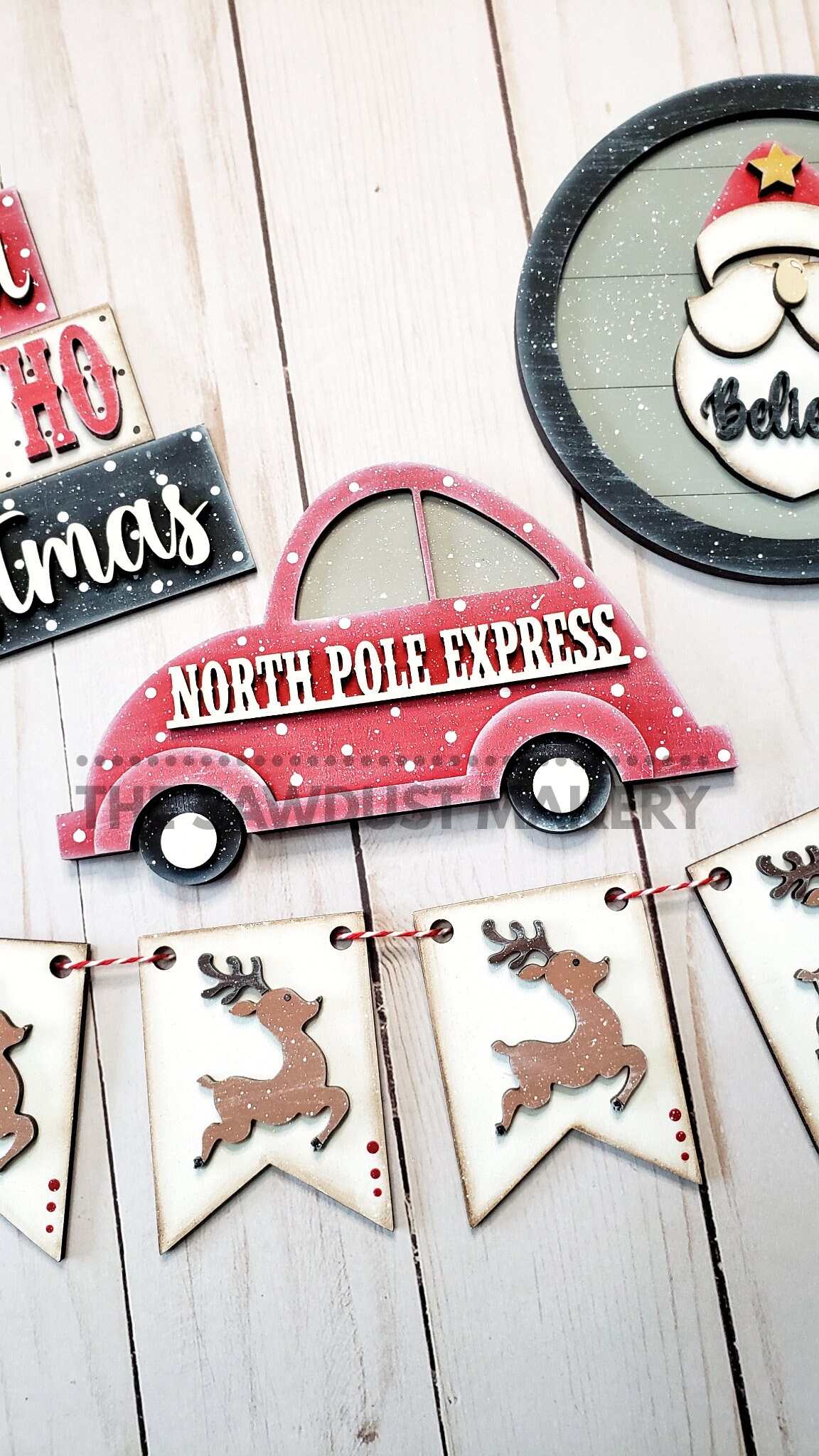 Santa Express SVG File Laser Cut File Glowforge Santa - Etsy
