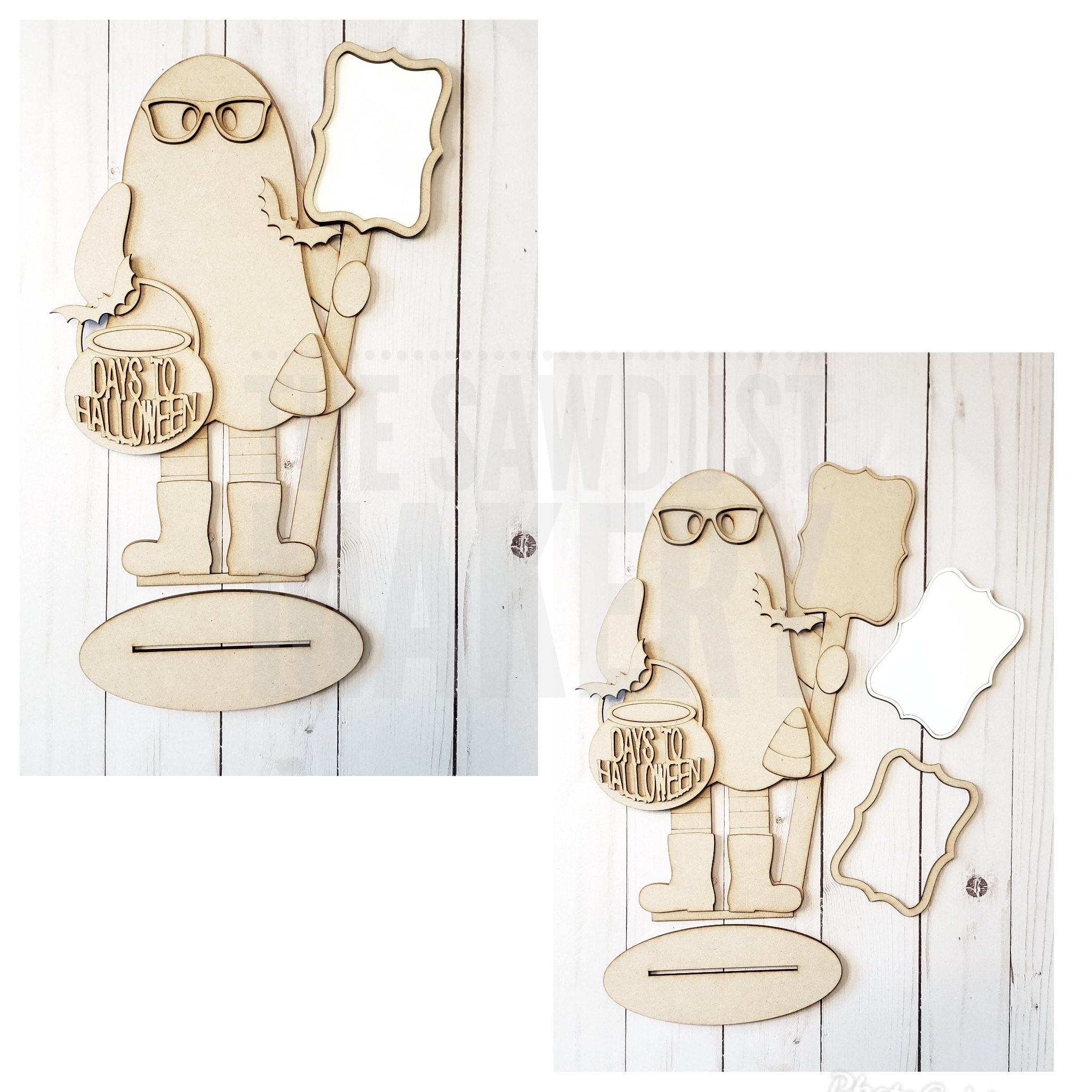 Halloween Ghost Countdown SVG File | Laser Cut File | Standing Ghost ...