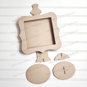 Drop-in Free Standing Sign Holder SVG | Interchangeable Frame SVG ...