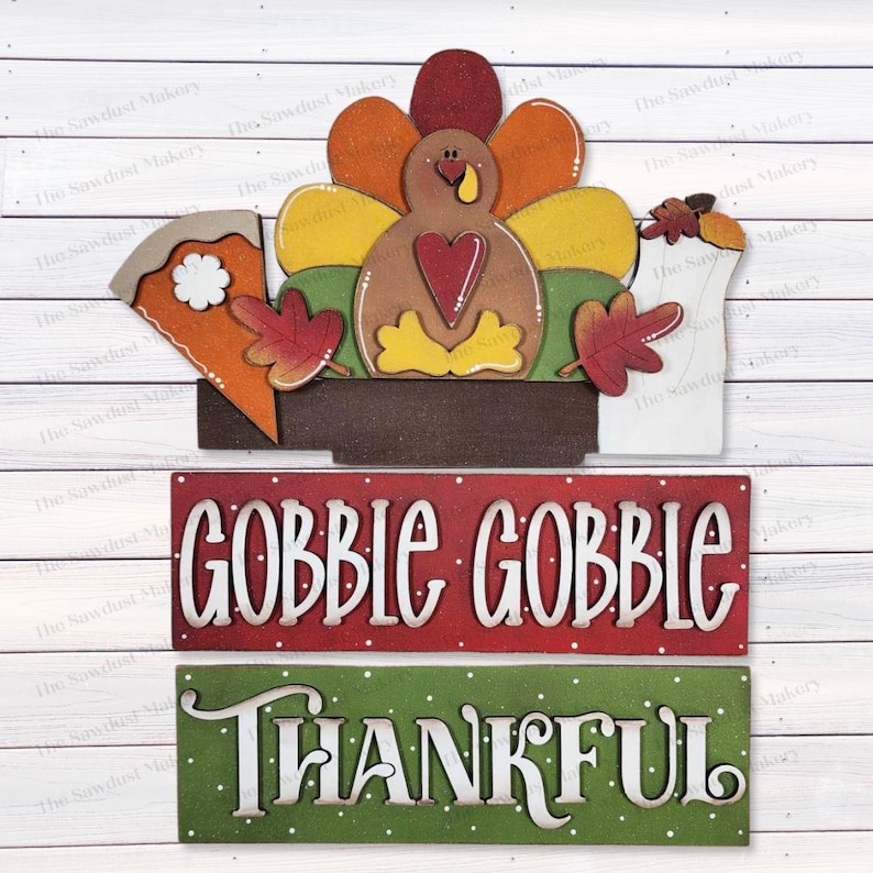 Add-on for Interchangeable Window Box | Thanksgiving Turkey Window Box ...