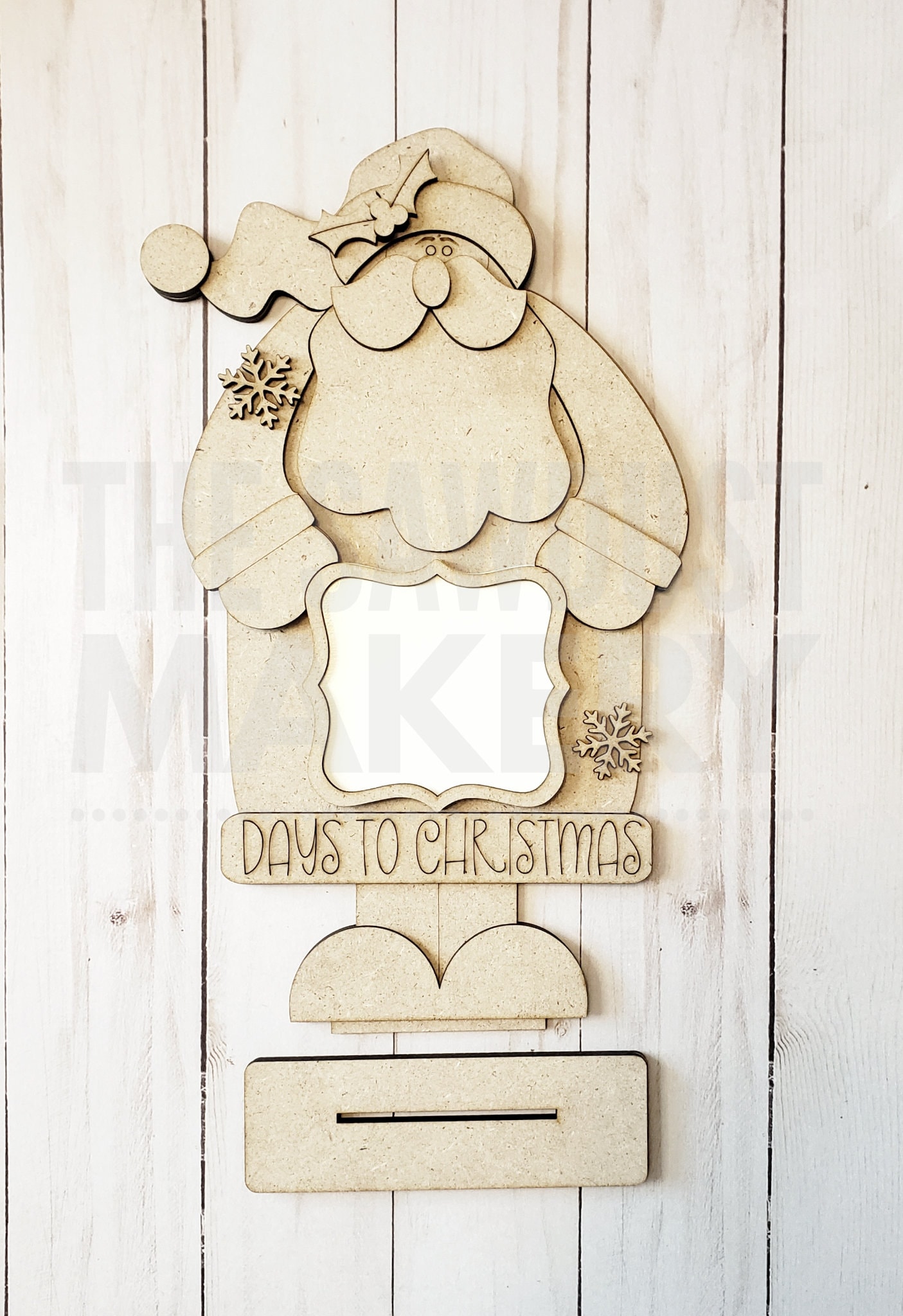 Santa Countdown SVG File Laser Cut File Standing Santa SVG - Etsy Australia