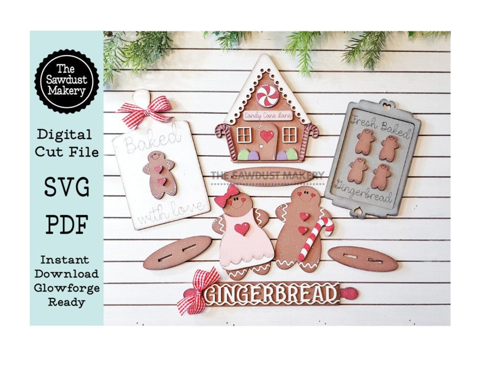 Gingerbread Baking SVG File Laser Cut File Glowforge - Etsy