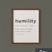 Humility Definition Print / Humble Print / Humble Definition Print ...
