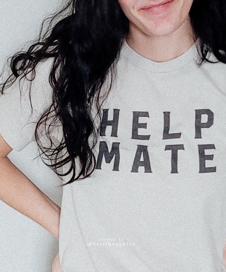 HELP MATE Shirt / Genesis 2:18 / Helpmeet / Helper Fit for Him ...