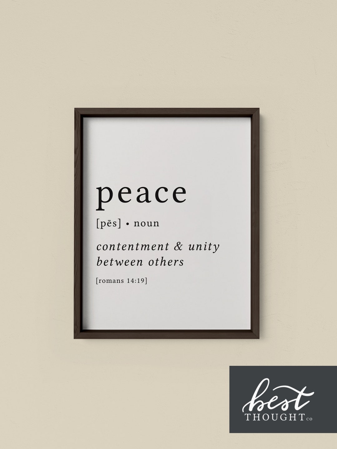 Peace Print / Definition Print / Fruit of the Spirit / Fruits of the ...