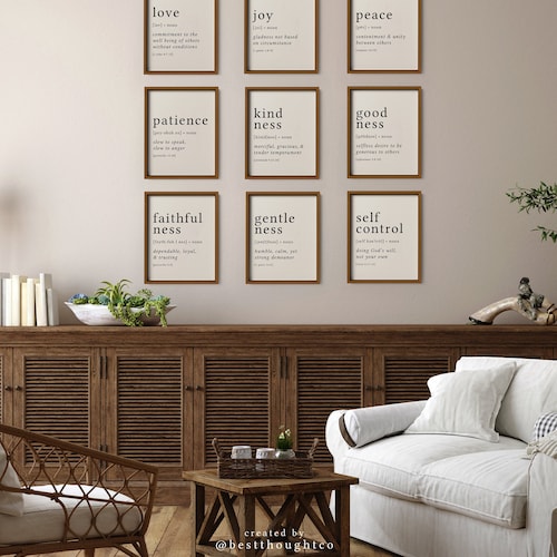 Galatians 5:22-23 Fruit of the Spirit Scripture Wall Art - Etsy