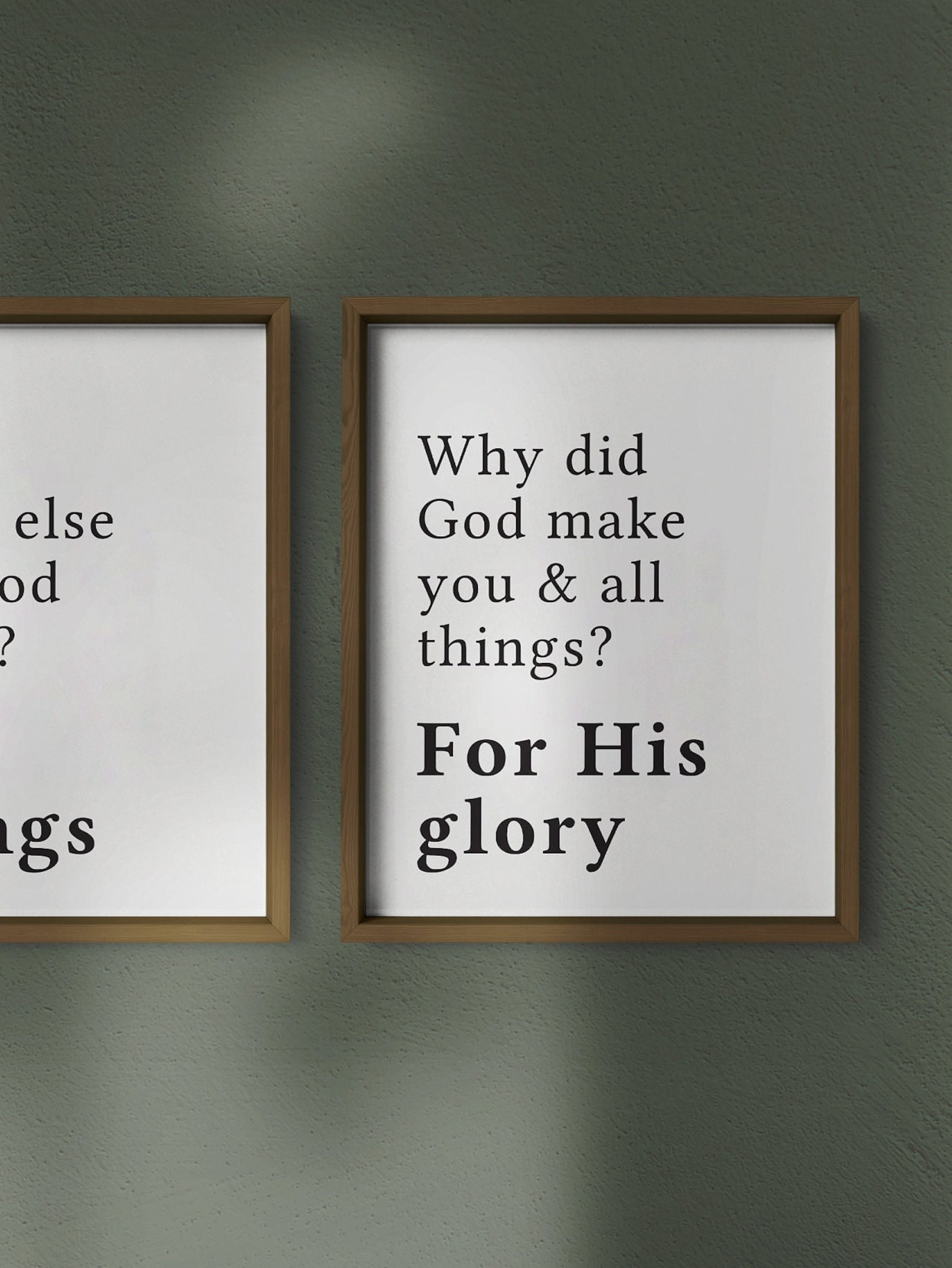 Catechism Question Wall Art / Heidelberg / Westminster / Child Room ...