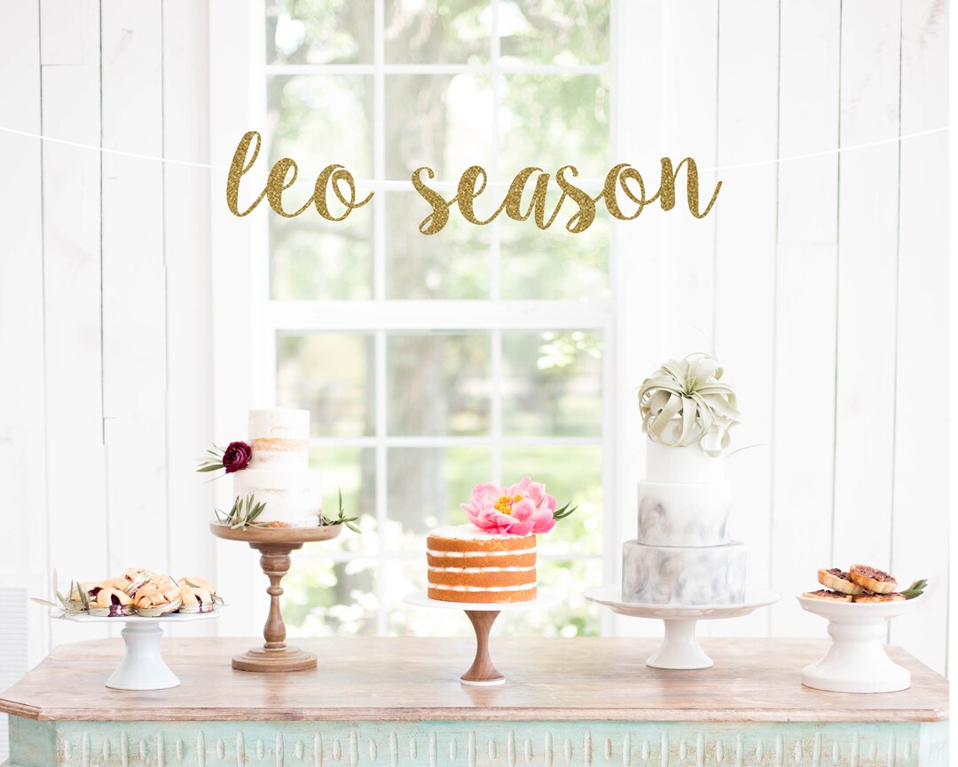 Leo Season Banner Leo Banner Leo Party Sign Zodiac - Etsy