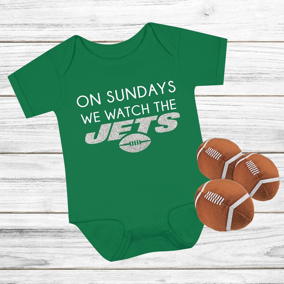 New York Jets Baby Outfit, NY Jets Fan Infant Bodysuit, on Sundays We ...
