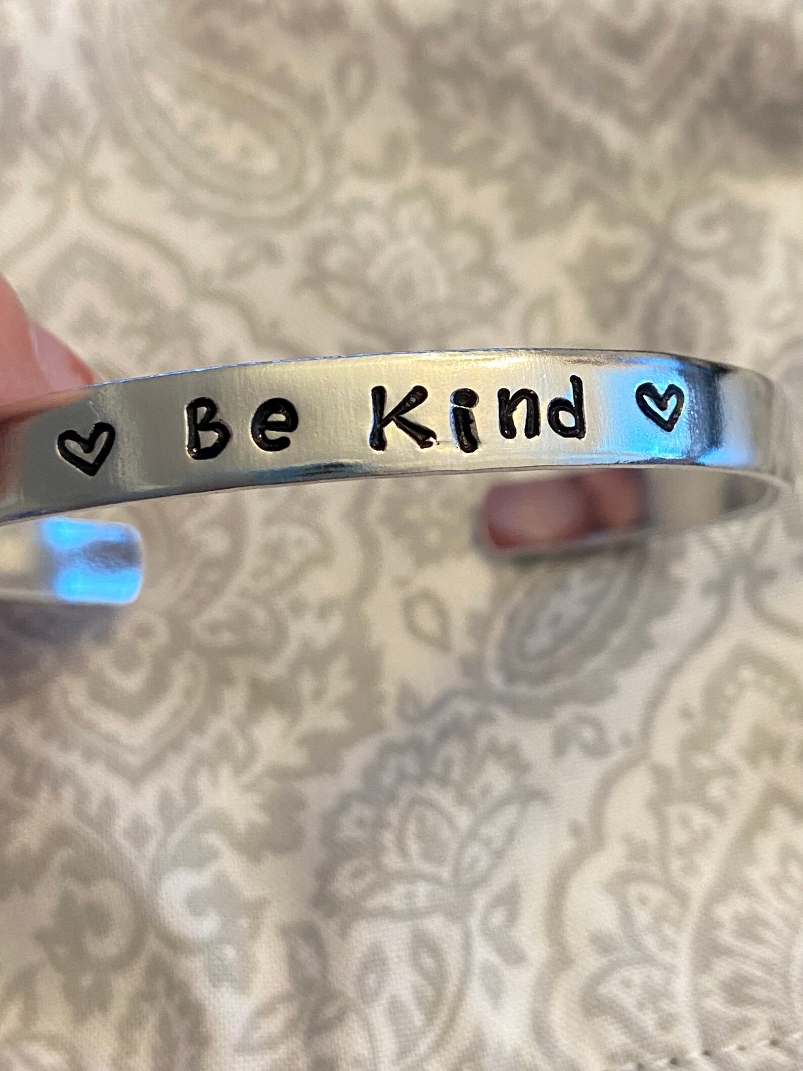 Be Kind Bracelet, Stamped Metal Bracelet, Special Bracelet - Etsy