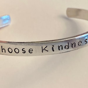 Be Kind Bracelet, Stamped Metal Bracelet, Special Bracelet - Etsy