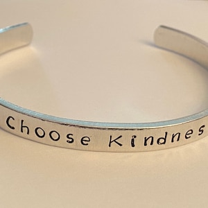 Be Kind Bracelet, Stamped Metal Bracelet, Special Bracelet - Etsy