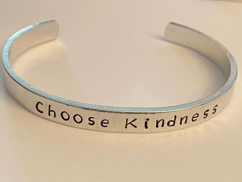 Be Kind Bracelet, Stamped Metal Bracelet, Special Bracelet - Etsy