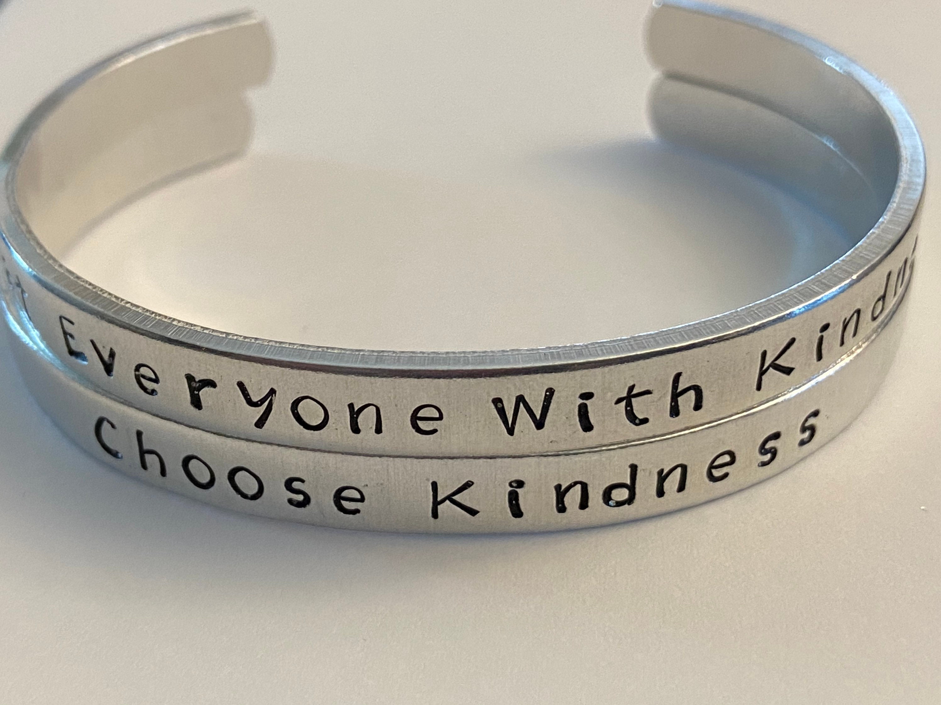 Be Kind Bracelet Stamped Metal Bracelet Special Bracelet | Etsy