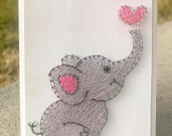 Elephant String Art - Etsy