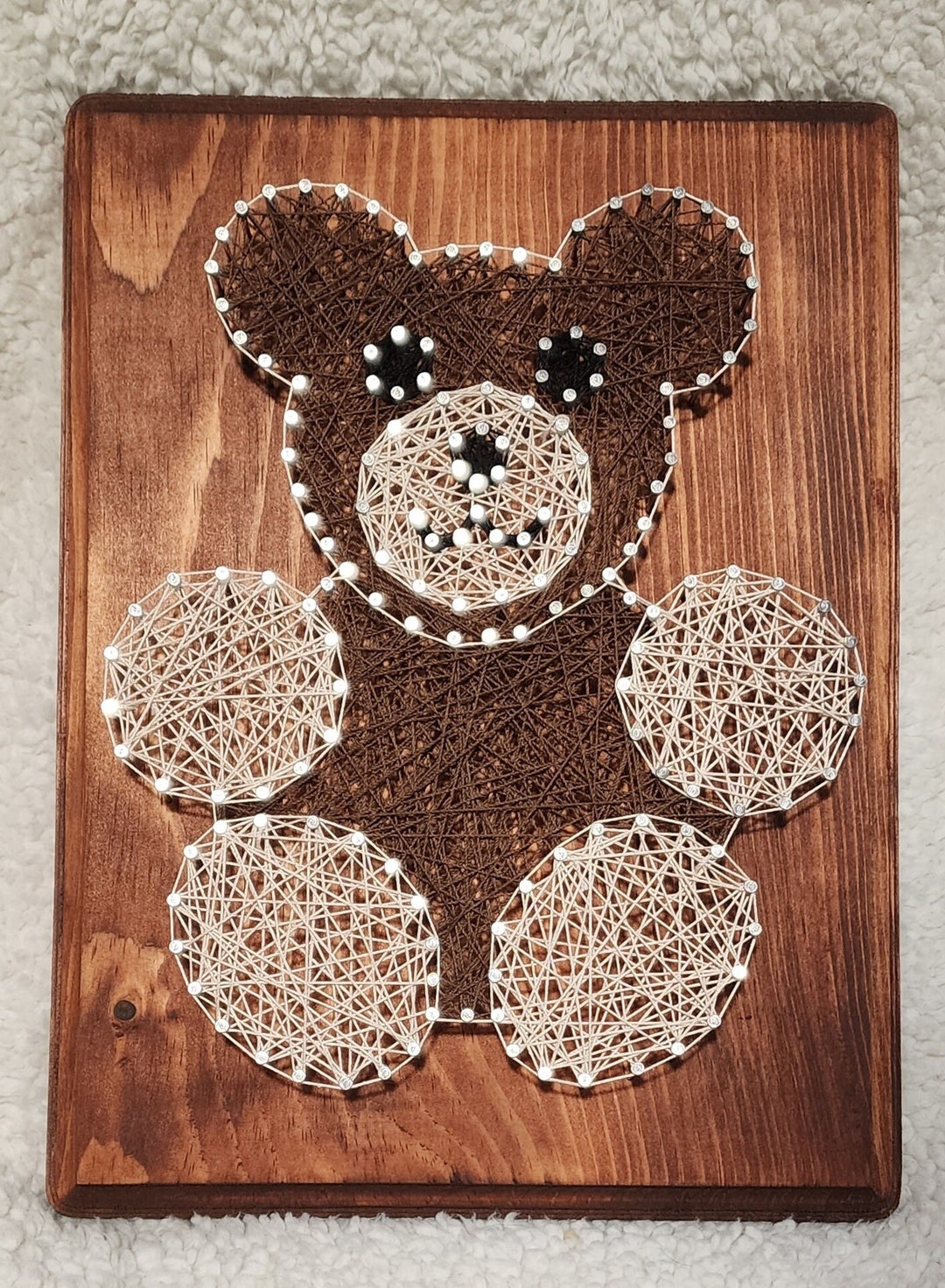 Teddy Bear String Art Kit - Etsy
