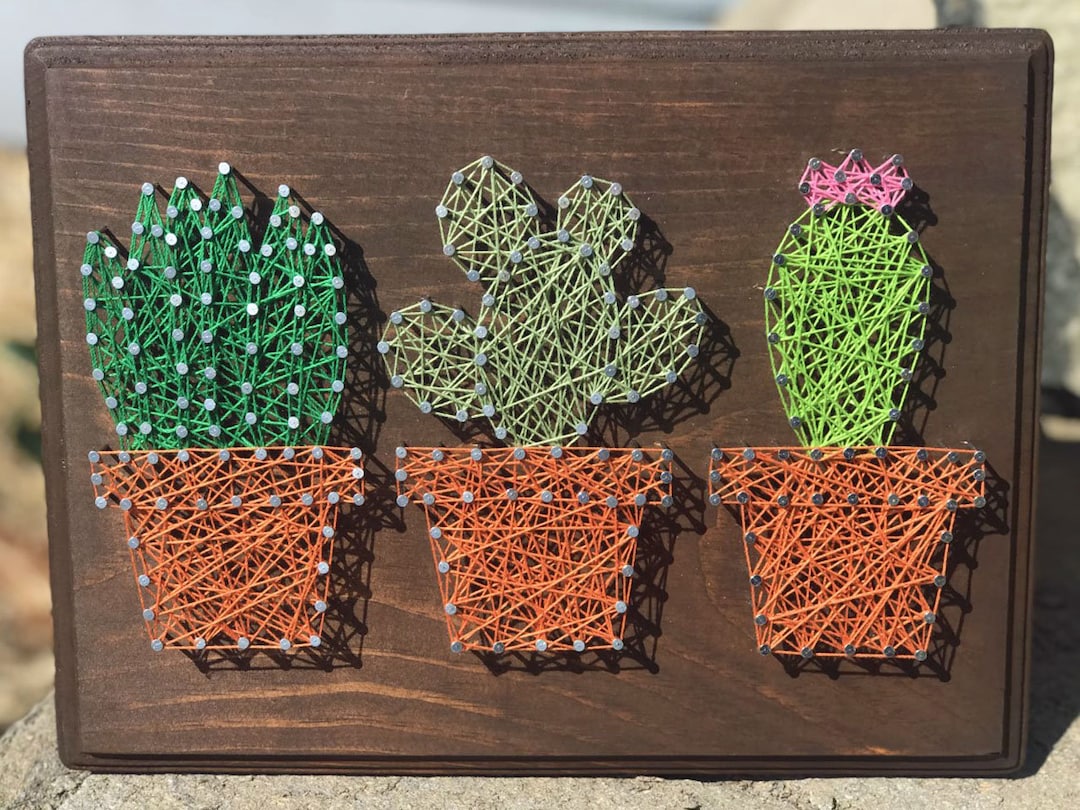 Cactus String Art Kit - Etsy