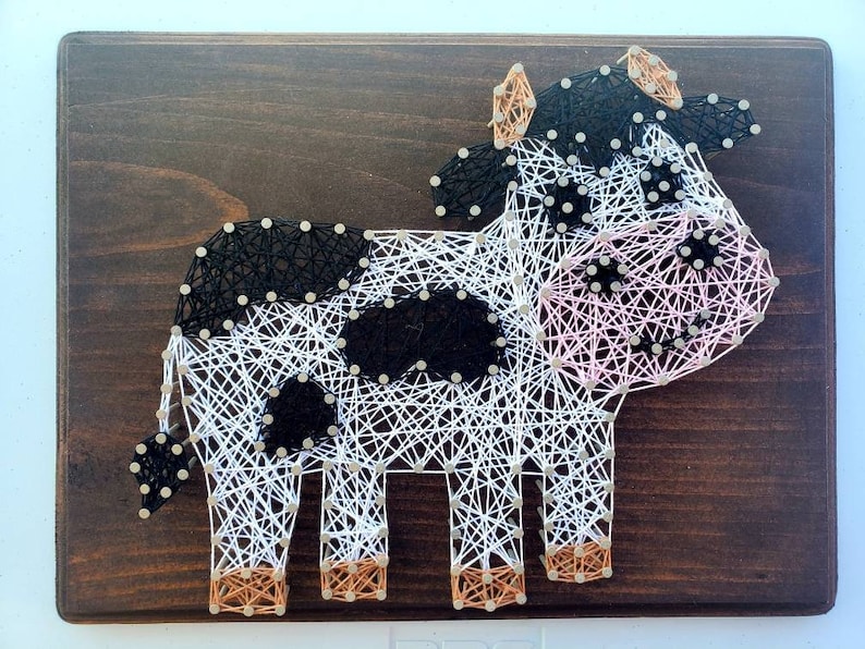 Cow String Art Kit Etsy