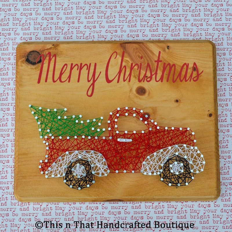 Christmas String Art - Etsy