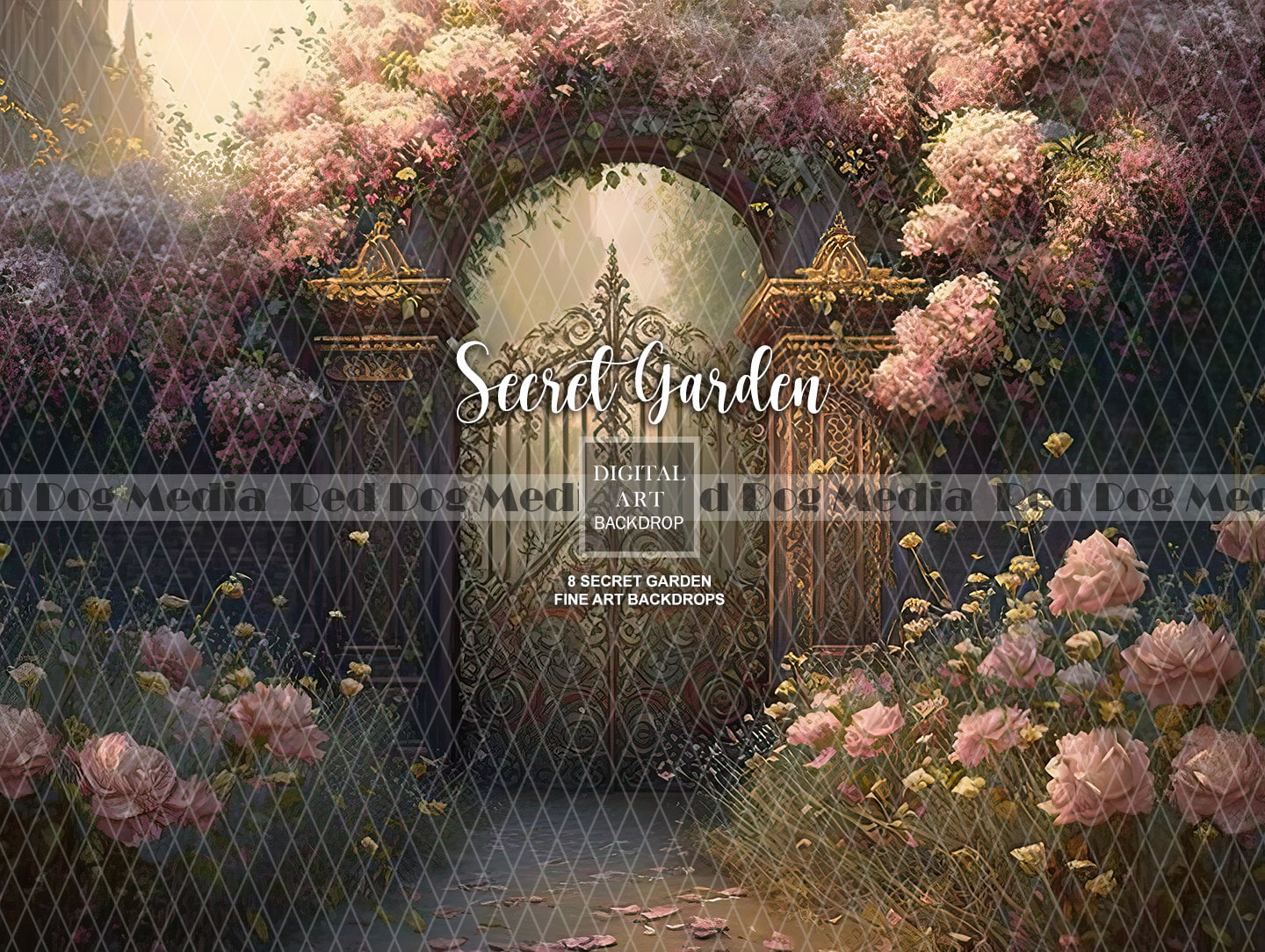 8 Secret Garden Fine Art Backdrop Fine Art Digital Backdrop - Etsy