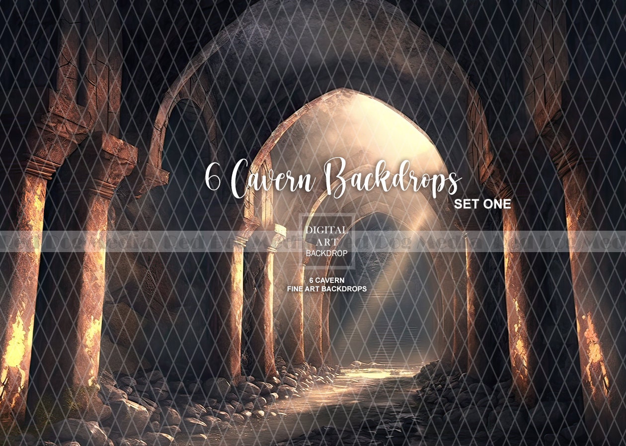 6 Cavern Fine Art Backdrops set 01 Cavern Fine Art Digital - Etsy