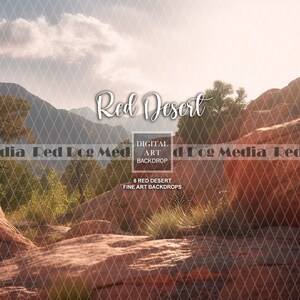 6 Red Desert Fine Art Backdrops, Desert Fine Art Digital Backdrop ...