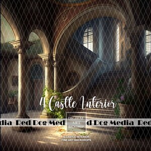 4 Castle Interior Fine Art Backdrops collection One, Fine Art Digital ...