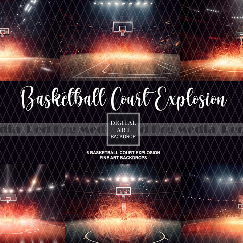 Basketball Backdrop - Etsy