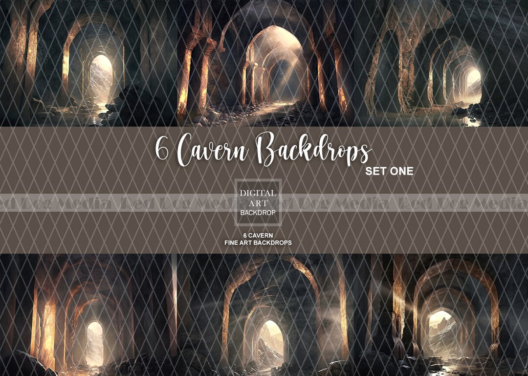6 Cavern Fine Art Backdrops set 01 Cavern Fine Art Digital - Etsy