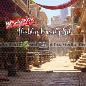 MEGAPACK 13 Aladdin Variety Fine Art Backdrops, Aladdin Digital ...