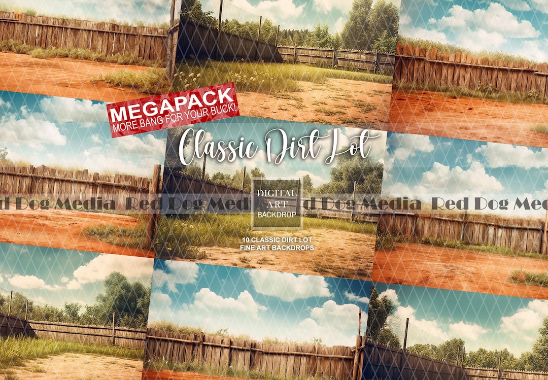 10 Classic Dirt Lot Fine Art Backdrops, Sport Digital Backdrop ...