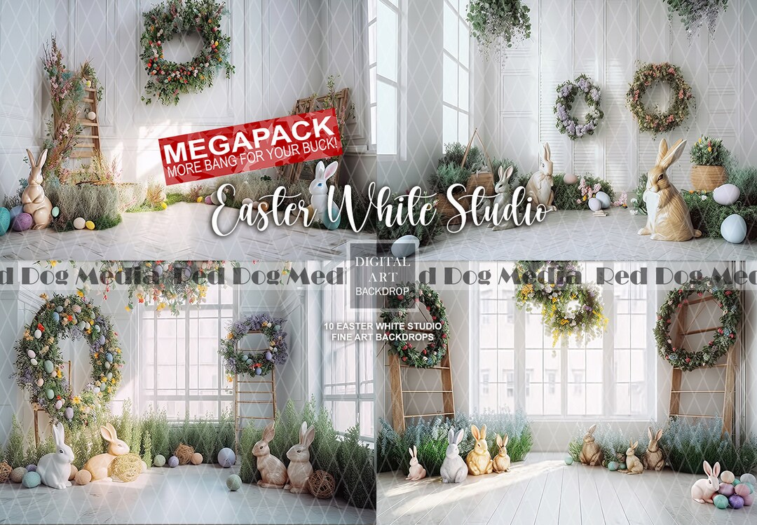 MEGAPACK 10 Easter White Studio Fine Art Backdrops Easter Backdrops ...