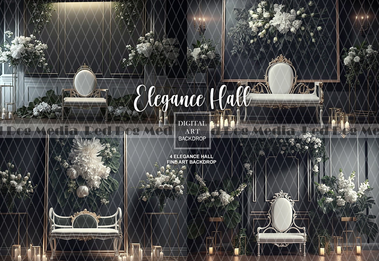 4 Elegance Hall Fine Art Backdrops Grand Ballroom Backdrop - Etsy