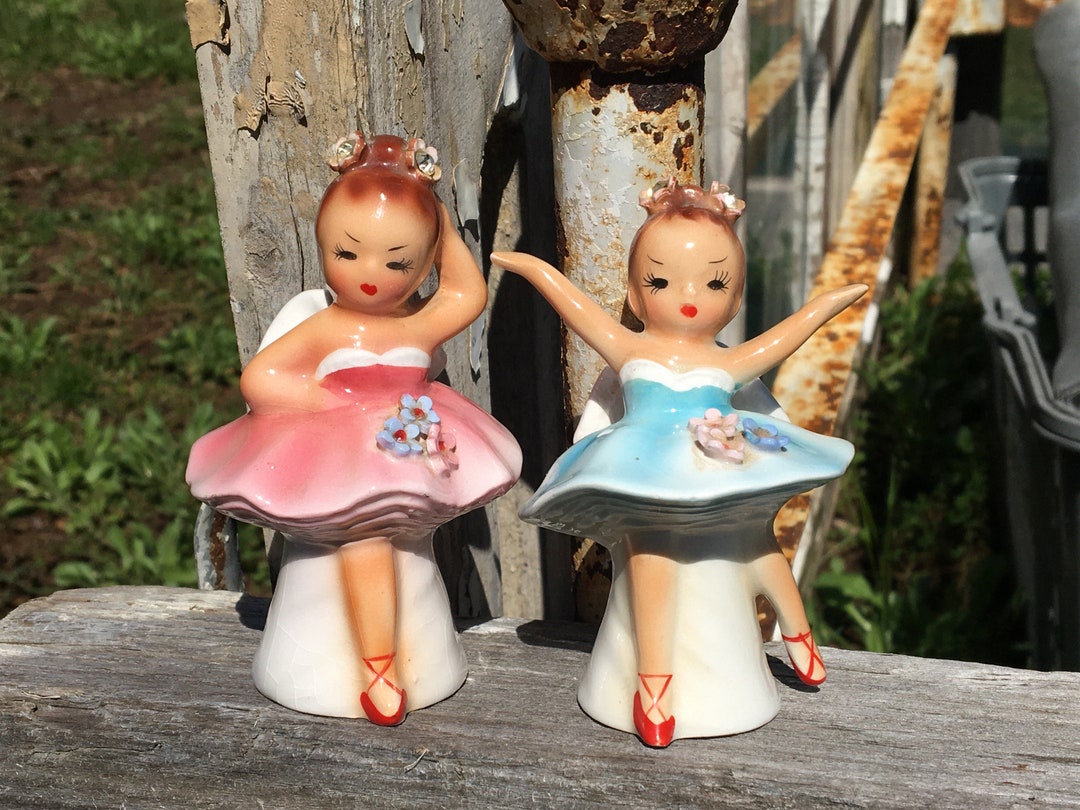 Lefton Ballerina Fairies/angels Salt & Pepper Shakers - Etsy