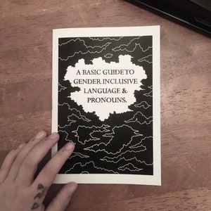 A Basic Guide to Gender Inclusive Language and Pronouns Zine - Etsy