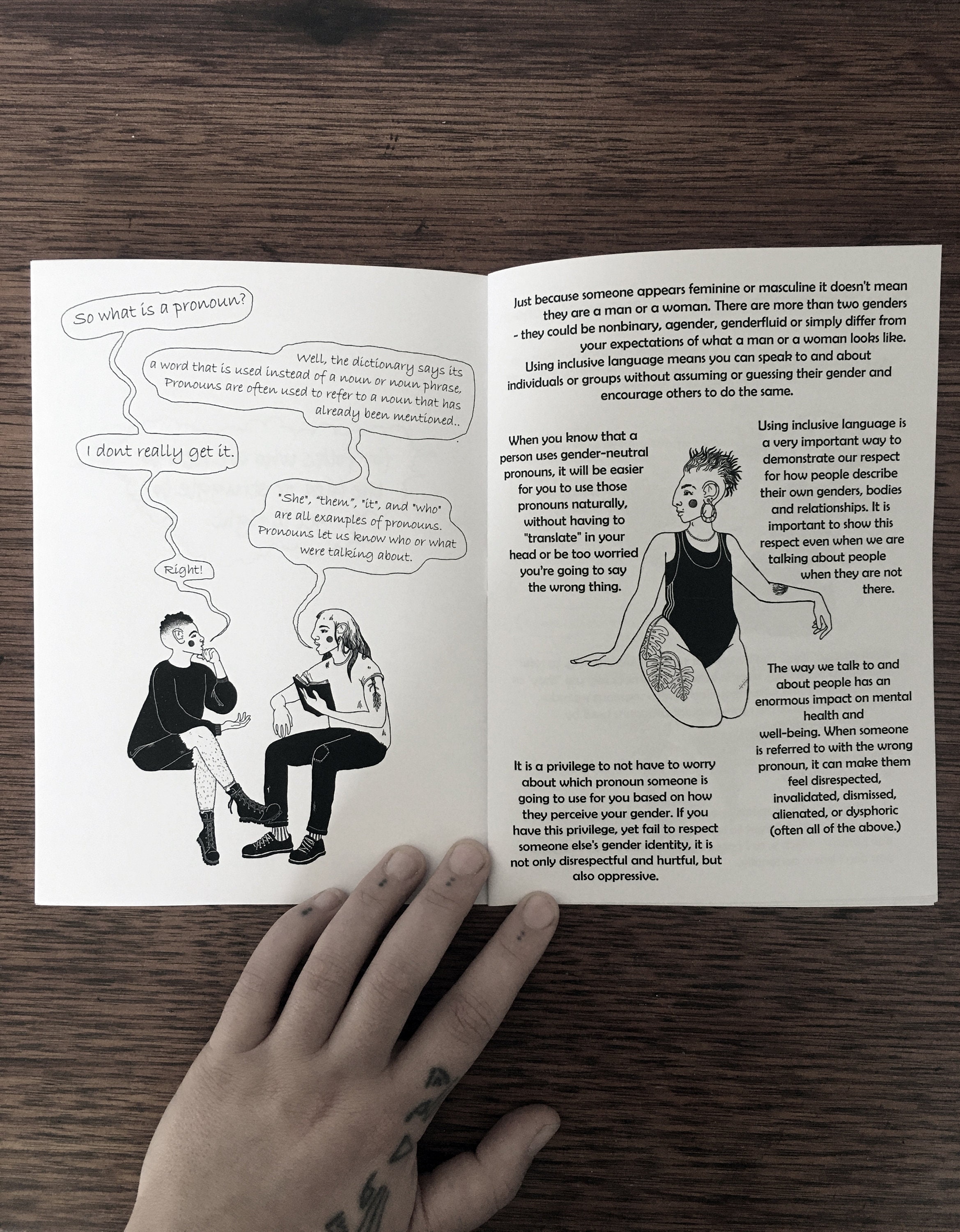 A Basic Guide to Gender Inclusive Language and Pronouns Zine - Etsy