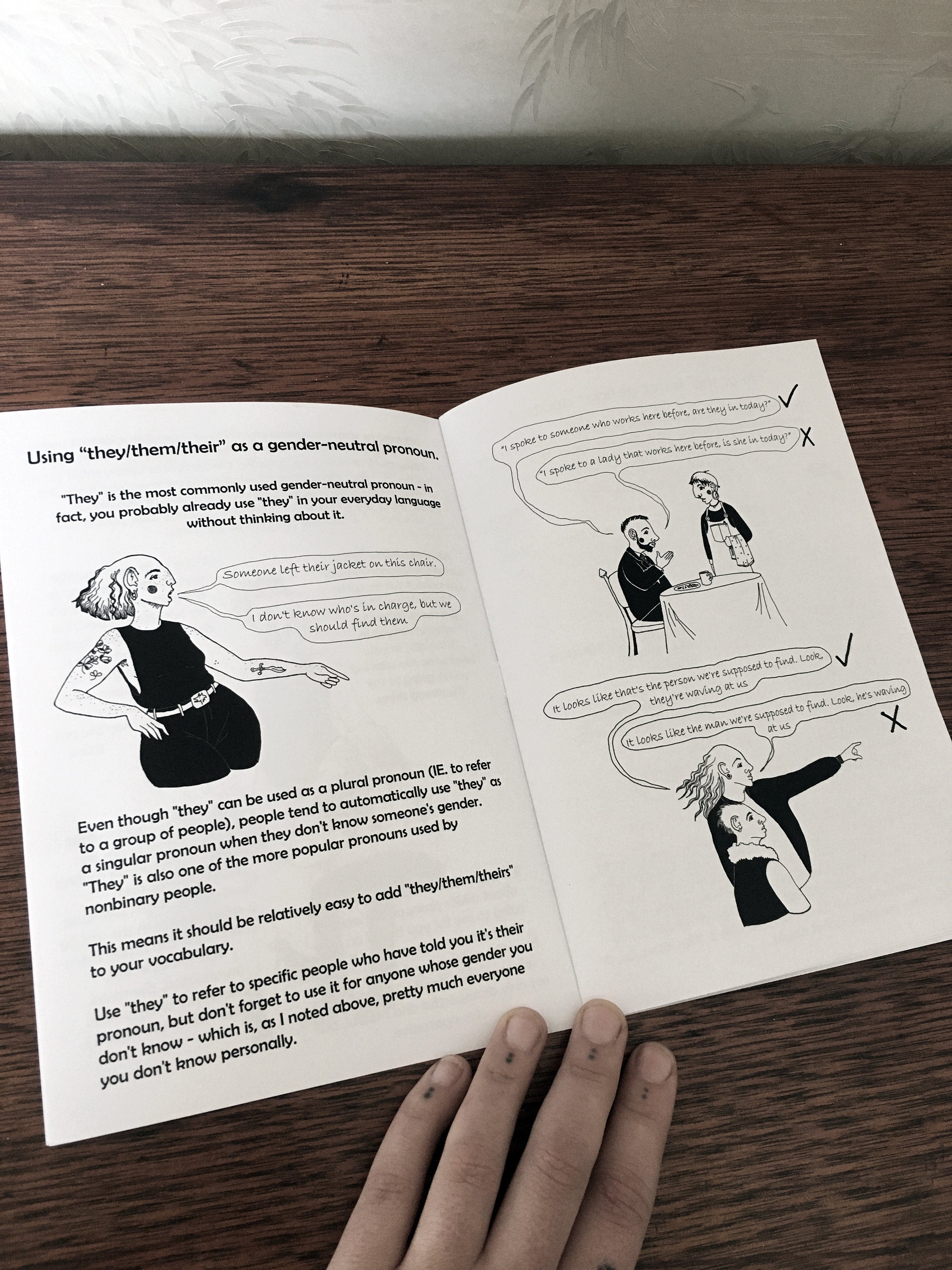 A Basic Guide to Gender Inclusive Language and Pronouns Zine - Etsy