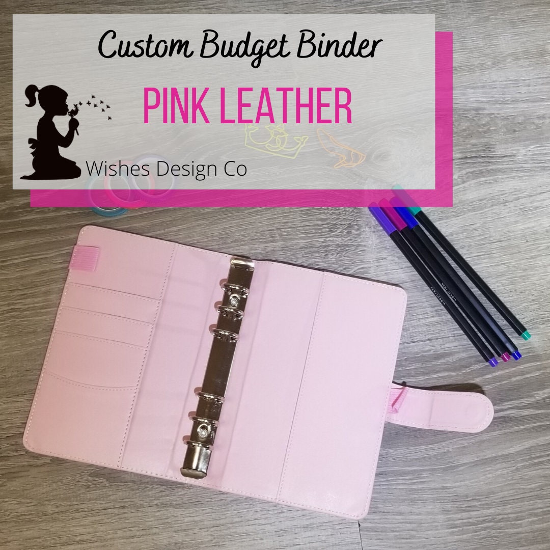 Pink Budget Binder With Custom Cash Envelope Zipper Pouches - Etsy