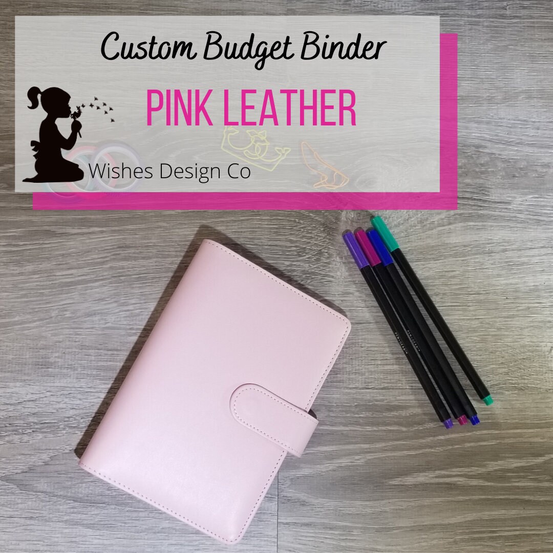 Pink Budget Binder With Custom Cash Envelope Zipper Pouches - Etsy