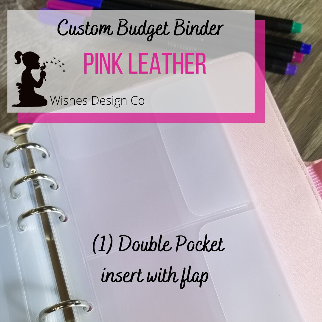 Pink Budget Binder With Custom Cash Envelope Zipper Pouches - Etsy