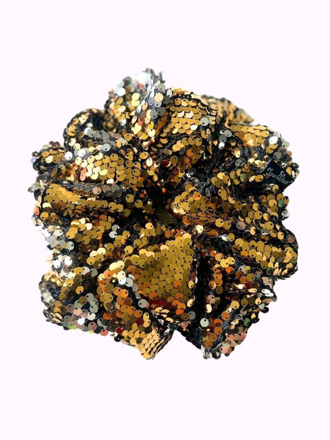 Gold Silver Oversized Sequin Scrunchie, Giant Scrunchie, Cheerleading ...