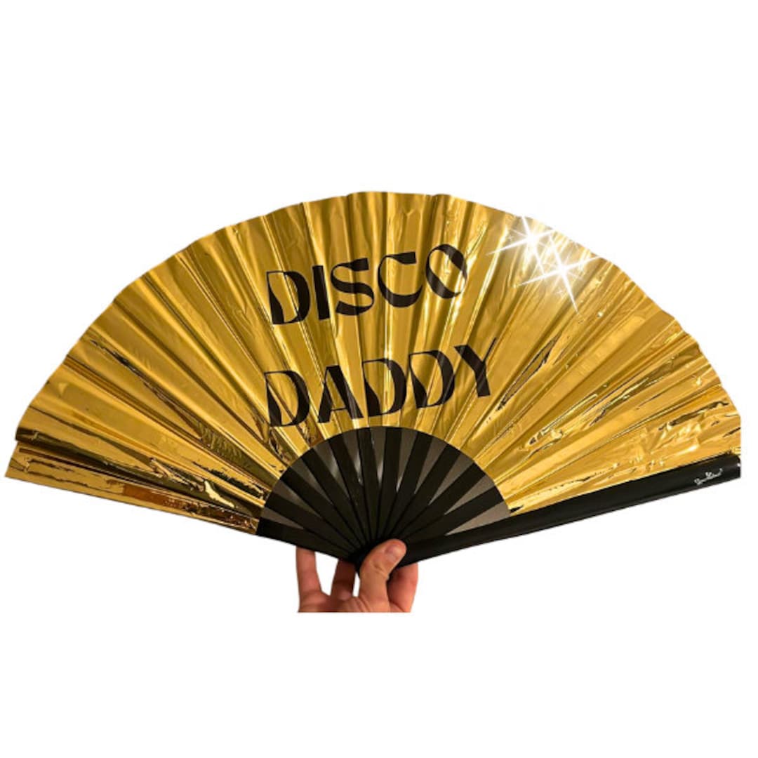 Techno Fan / Hand Folding Fan / Rave Fan / Festival Fan / Party Fan ...